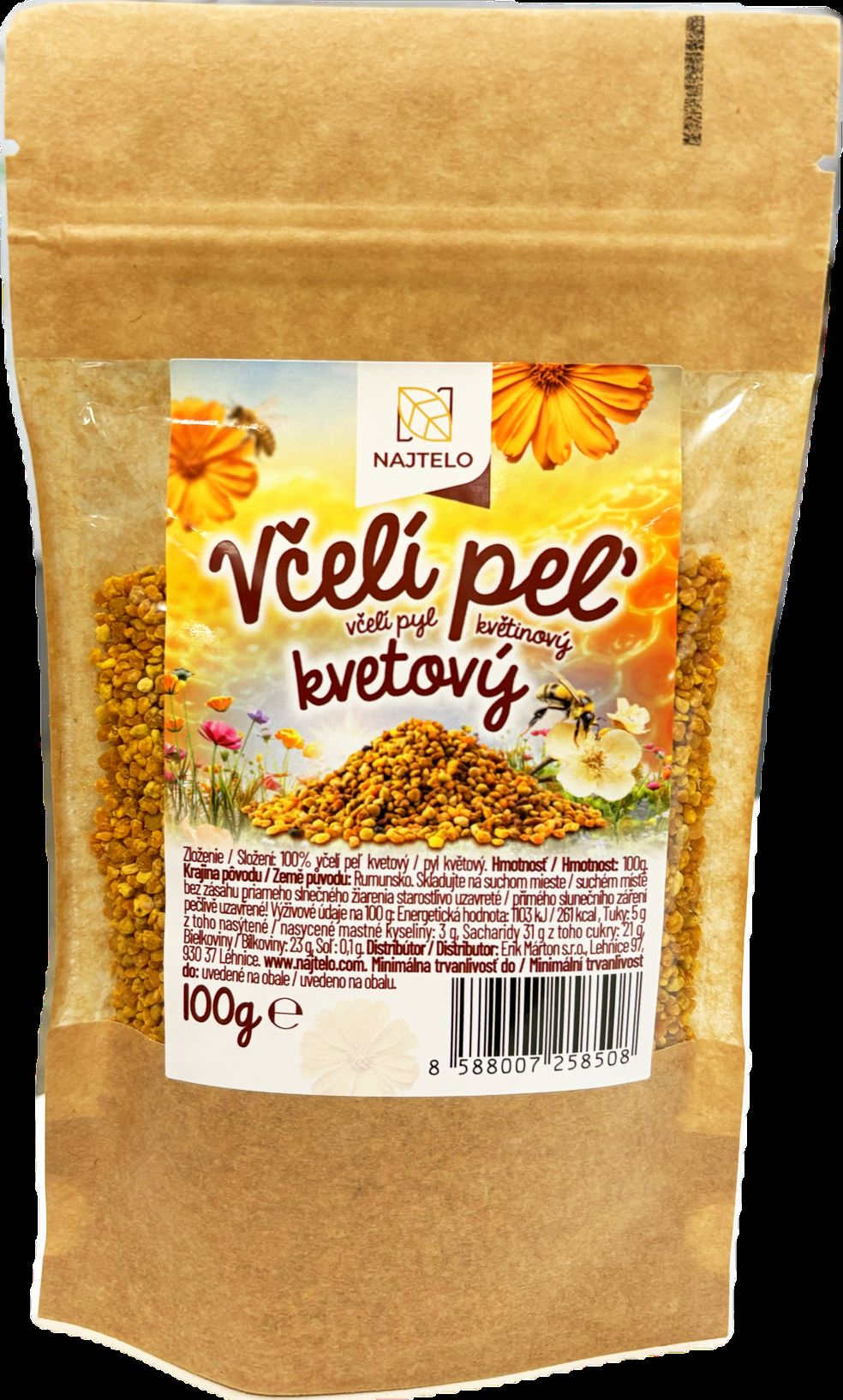 Najtelo včelí peľ kvetový 100g – NAJTELO.COM